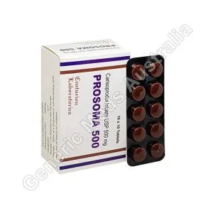 Buy Prosoma 500mg (Carisoprodol Tablet) - Generic Meds Australia