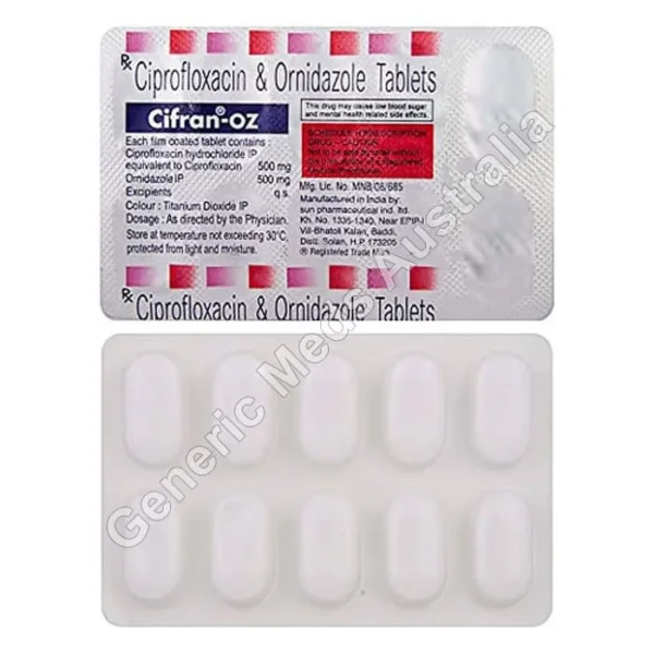 Cifran OZ 1000 mg Tablet for Bacterial | Intestinal Infection Treatment