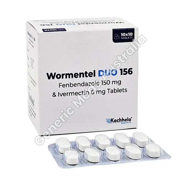 Wormentel Duo 156 Mg Tablet | Anti-Worm | Parasitic Infection Treatment